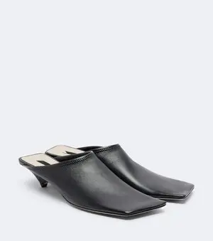 CHRISTEN Edge Leather Mules