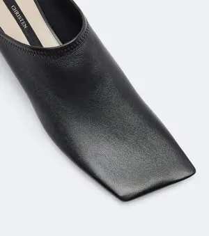 CHRISTEN Edge Leather Mules