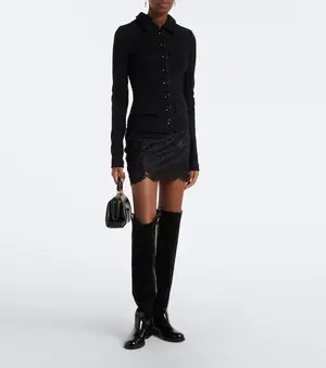 Dolce & Gabbana Dg Leather And Suede Over-the-knee Boots