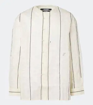 Jacquemus Venice Striped Cotton And Silk Shirt
