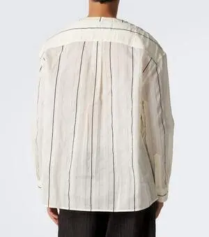 Jacquemus Venice Striped Cotton And Silk Shirt