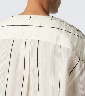 Jacquemus Venice Striped Cotton And Silk Shirt