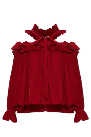 Chloé Ruffled Silk Top