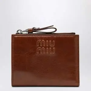 Miu Miu Small Leather Wallet - Brown