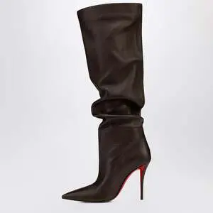 CHRISTIAN LOUBOUTIN Zependris Boots In Deer Leather - Brown