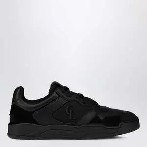 CHRISTIAN LOUBOUTIN Bsktball 1 Retro Sneakers In Leather - Black