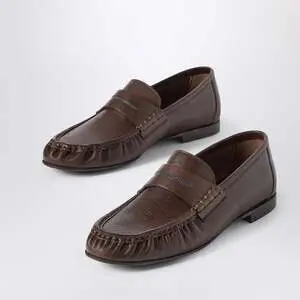 Brunello Cucinelli Penny Loafers In Riding Leather