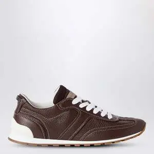 Brunello Cucinelli Brown Runners Sneakers In Soft Leather