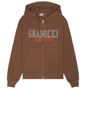 Gramicci Spell Out Zip Hooded Sweatshirt