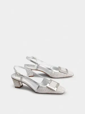 ROGER VIVIER Belle Vivier Slingback Pumps With Sequins