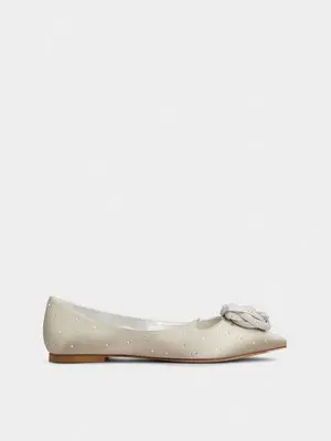 ROGER VIVIER Rose Vivier Ballerinas In Satin