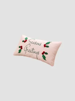 C & F ENTERPRISE Seasons Greetings" Pillow - Multi