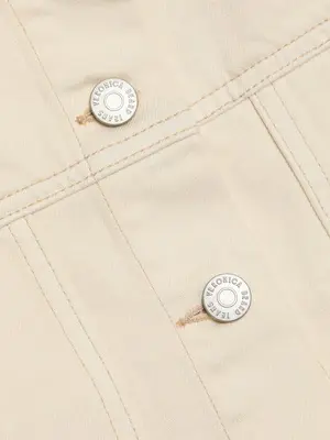 Veronica Beard Malcom Slub Denim Short-sleeve Jacket