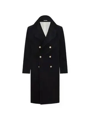 Brunello Cucinelli Comfort Cotton And Cashmere Corduroy One-and-a-half Breasted Coat