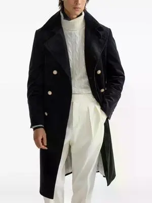 Brunello Cucinelli Comfort Cotton And Cashmere Corduroy One-and-a-half Breasted Coat