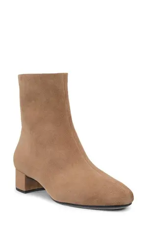 Ecco Liva Leather Bootie - Camel
