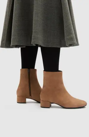 Ecco Liva Leather Bootie - Camel