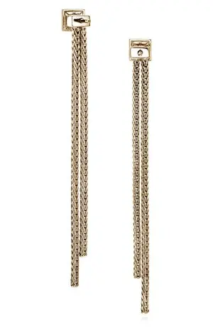 John Hardy Icon 14k Diamond Drop Earrings