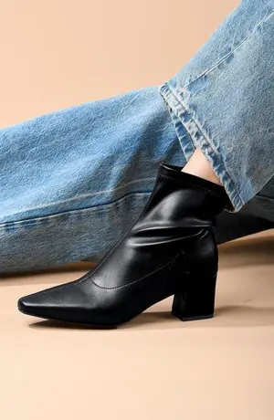 Seychelles No Limitation Faux Leather Bootie - Black