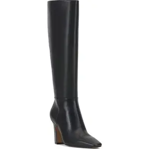 Vince Camuto Bennidy Leather Tall Boot - Black