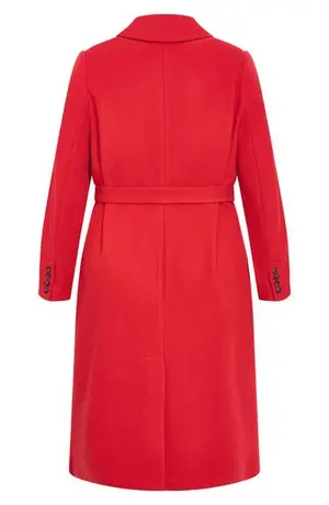 City Chic Riley Row Belted Coat
