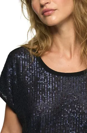 Lucky Brand Sequined Swing Tee