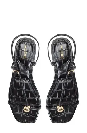 Aldo Zaelle Flat Sandal - Black