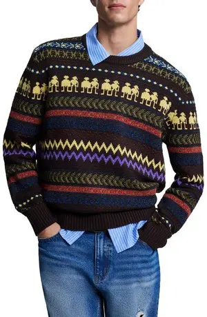 Desigual Patterned Sweater - Brown