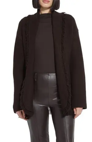 Lyssé Dixie Fringe Belted Cardigan