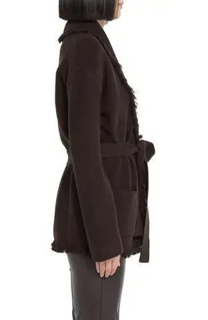 Lyssé Dixie Fringe Belted Cardigan