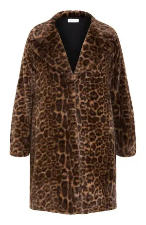 City Chic Remi Faux Fur Coat