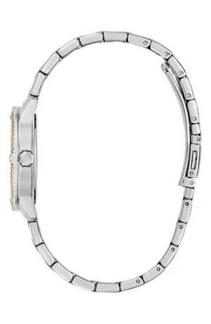 Guess Round Crystal Accent Bracelet Watch - Two-tone
