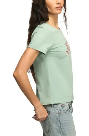 Lucky Brand Lucky Logo Floral Graphic T-shirt