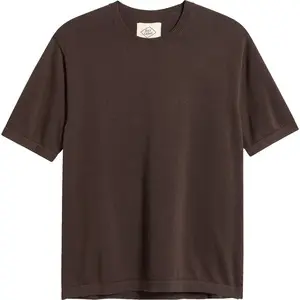 ALEX CRANE Lolo Organic Cotton Sweater Tee - Bark