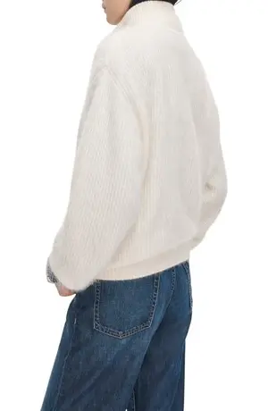 Rag & Bone Jada Brushed Cashmere Full Zip Cardigan