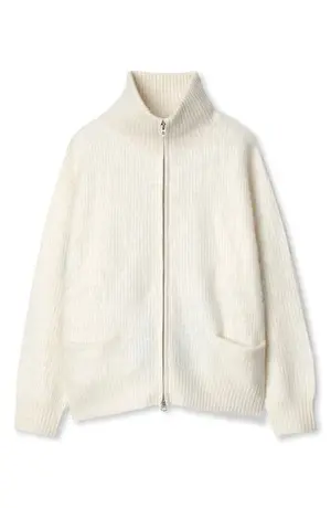 Rag & Bone Jada Brushed Cashmere Full Zip Cardigan