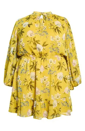 SUGARLIPS Paxton Balloon Sleeve Minidress