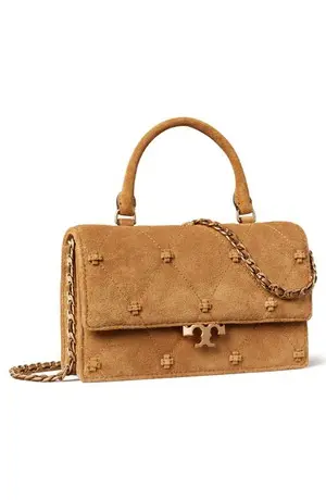 Tory Burch Mini Bunny Knot Suede Handbag