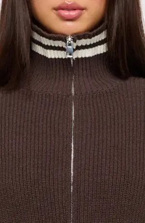 Abrand Denim Royale Full Zip Sweater