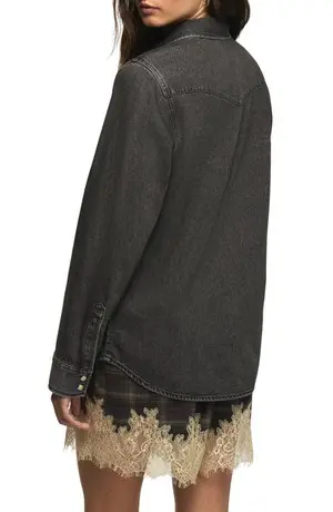 Lucky Brand Cotton Blend Western Shirt