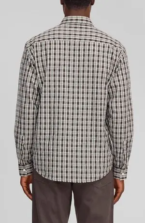 Nn07 Deon Organic Cotton Shirt - Deep Truffle