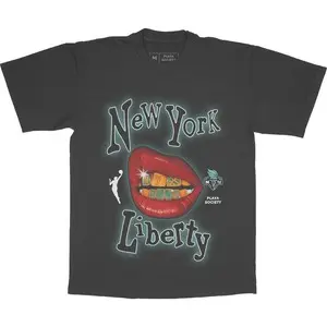 PLAYA SOCIETY New York Liberty Sketch T-shirt - Black