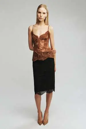 Bardot Andrina Lace Midi Skirt