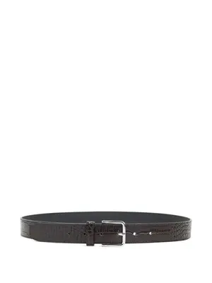 THE FRANKIE SHOP Belt Croc Patent "toni - Brown