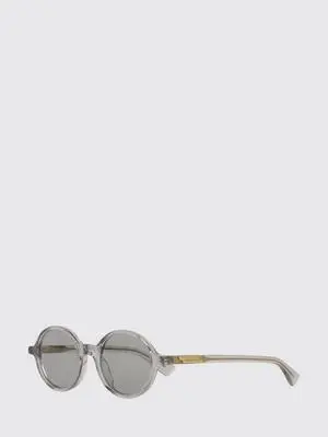 Bottega Veneta Rounded Frame Black Acetate Eyeglasses - Gray
