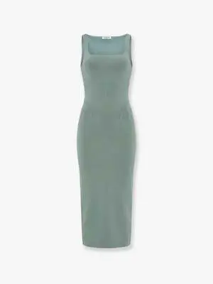 Alaïa Long Silk Knit Dress - Multicolor