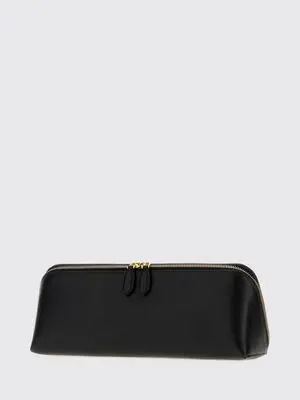 Alaïa Alai�a Delta Smooth Calf Leather Clutch With Double Zip Closure