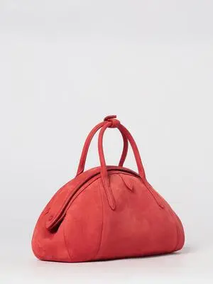Alaïa Alai�a Purse Calfskin Leather Handbag With Double Handle And Snap Closure - Red