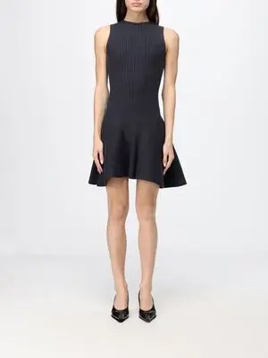 Alaïa A-line Off-the-shoulder Ribbed Wool-blend Knit Mini Dress