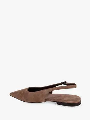 Brunello Cucinelli Suede Ballerinas With Side Monili Detail - Multicolor